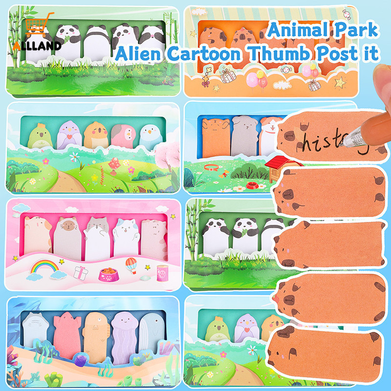 Cute Cartoon Animal Series Books Stationery Sticky Notes - Portable ...