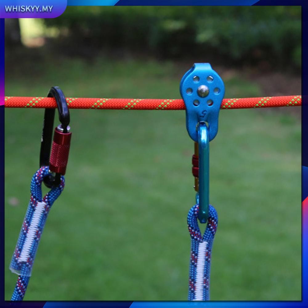 [whiskyy.my] 2TYPES Mountaineering Rock Climbing Rope Pulley Aluminum ...