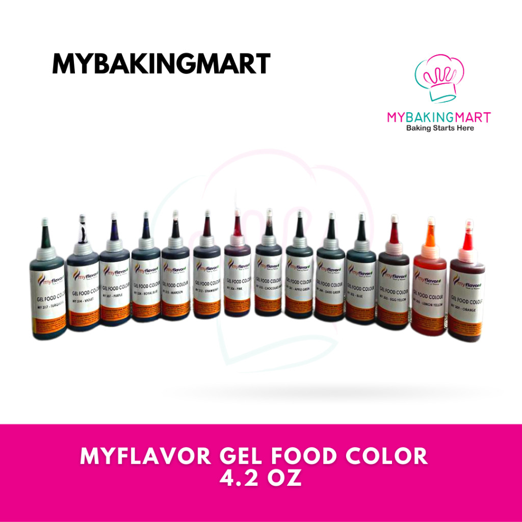 [CLEARANCE] Myflavor Edible Gel Food Coloring Halal 4.2 Oz - Pewarna ...