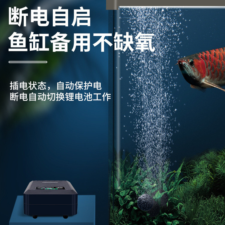 Aquarium oxygen pump, fish tank charging and oxygen enhancer, outdoor ...