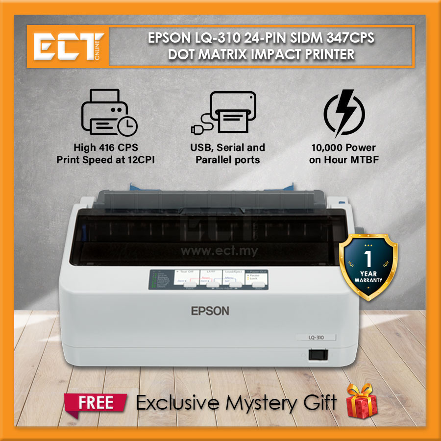 Epson LQ-310 24-Pin SIDM 347CPS Dot Matrix Impact Printer | Shopee Malaysia