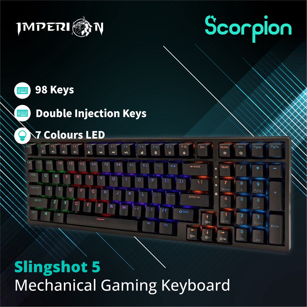 Imperion Slingshot 5 98 Keys N-Key Rollover Mechanical Gaming Keyboard | Shopee Malaysia