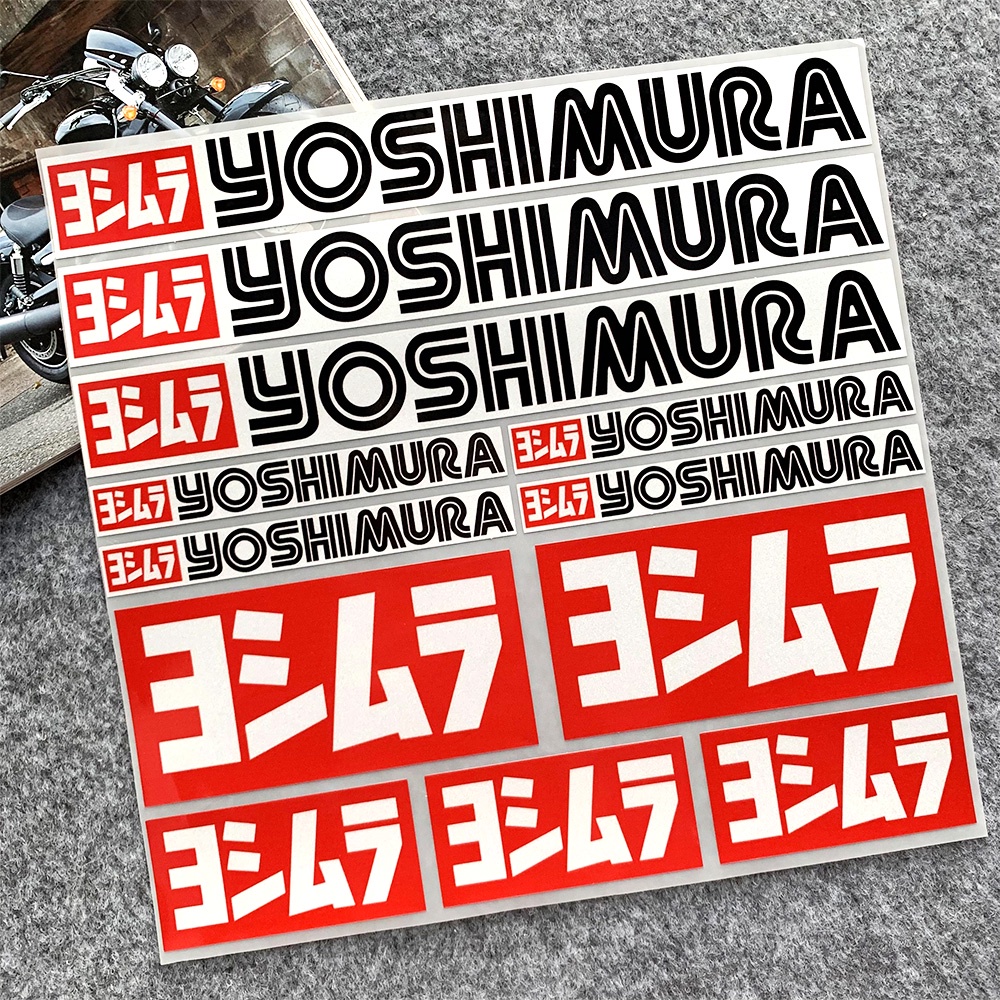Reflective Yoshimura Motorcycle Stickers Tank Helmet Waterproof Decals ...