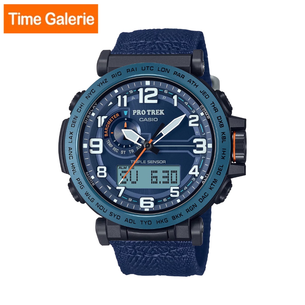 CASIO PRO TREK Tough Solar Triple Sensor Bio-Based Resin Analog-Digital Men Watch PRG-601YB-2 ...