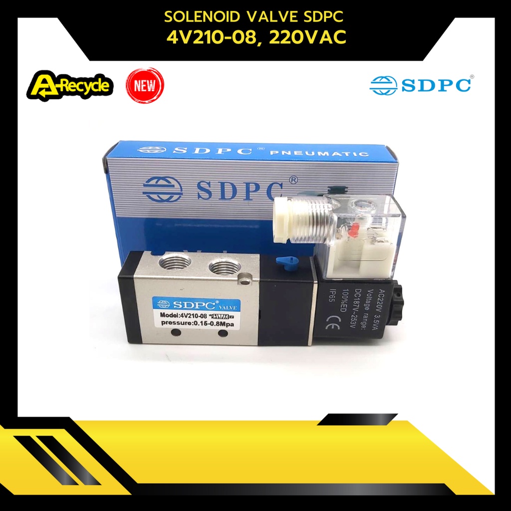 SOLENOID VALVE SDPC 4V210-08 220VAC | Shopee Malaysia