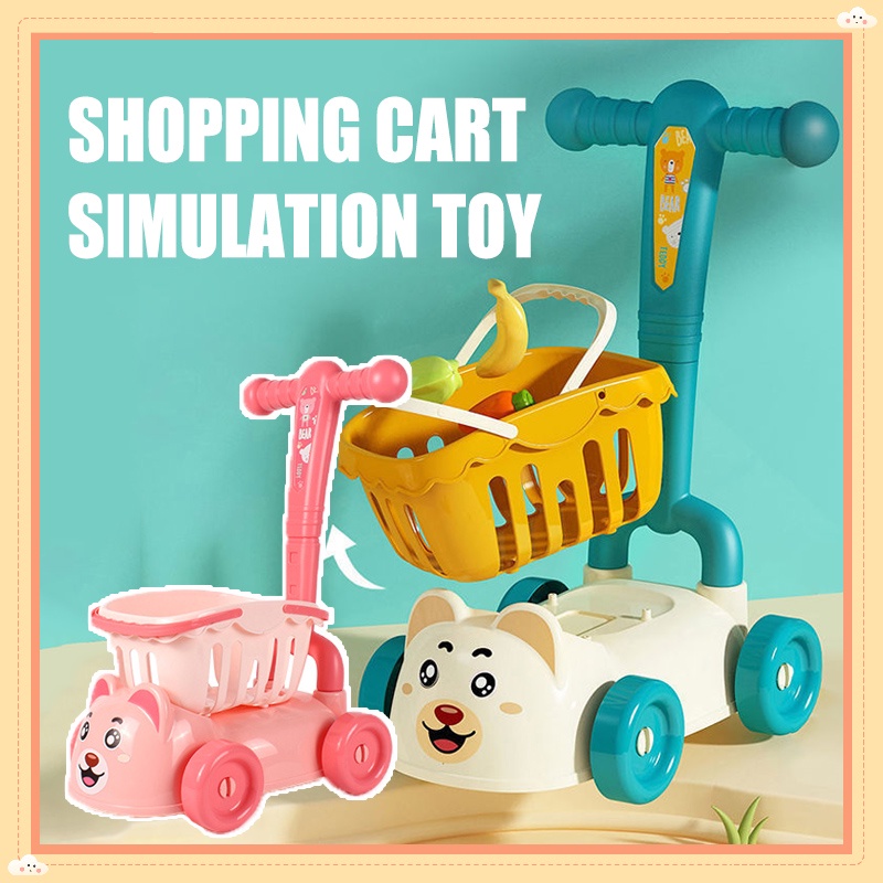 Baby Trolley Toys Kids Cute Small Mini Shopping Cart Toys Child Role ...