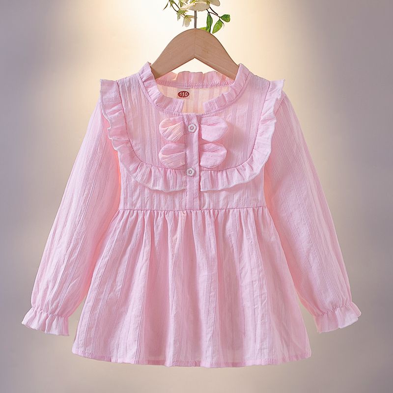 Kids Top Girl Long Sleeve Shirt Blouse Kids Cotton Top Shirt Blouse ...