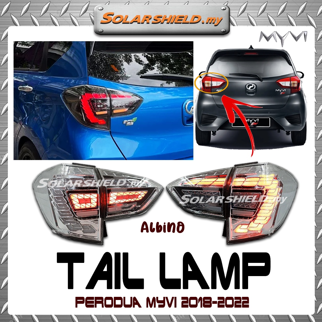 Perodua Myvi 2018-2022 Dragon Scale Tail Lamp With Signal Running ...