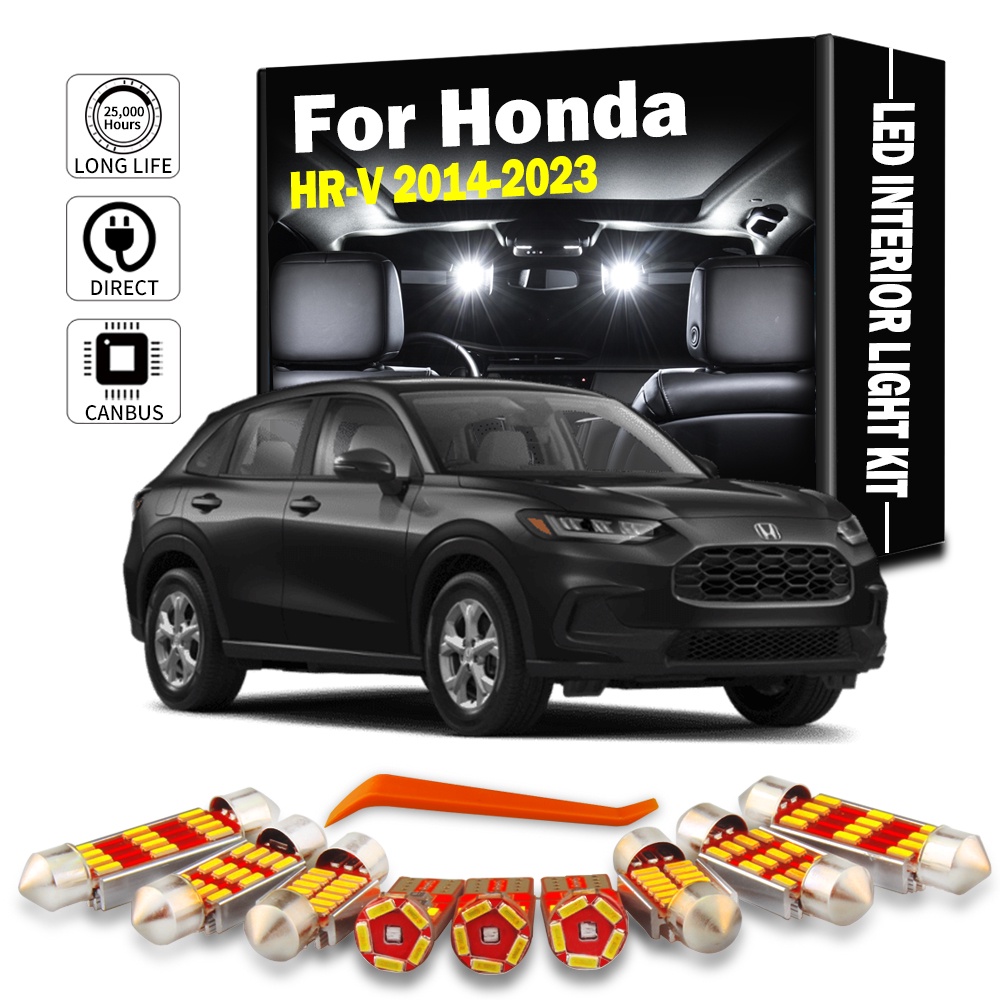 12Pcs Canbus LED Interior Map Dome Light Kit For Honda HRV HR-V 2014 ...
