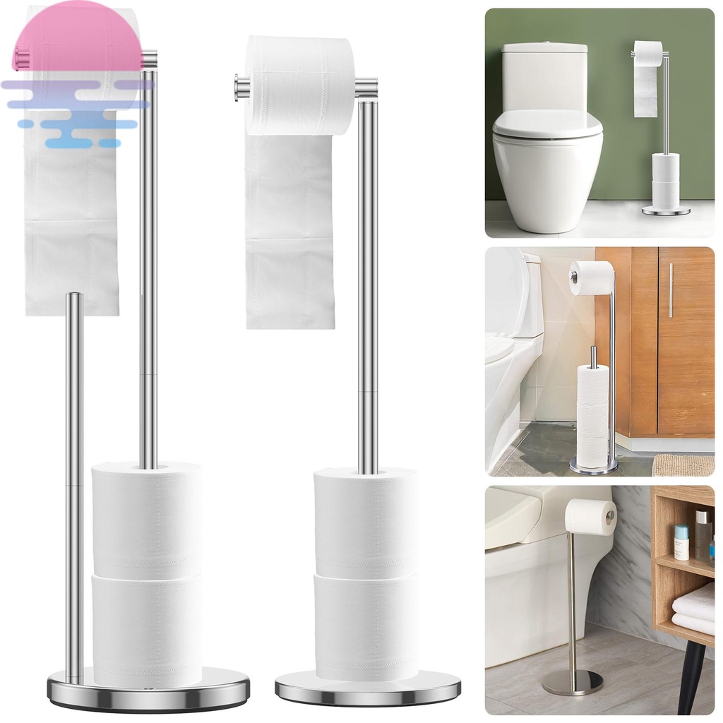 Freestanding Toilet Roll Holders Stainless Steel Toilet Paper Stand ...