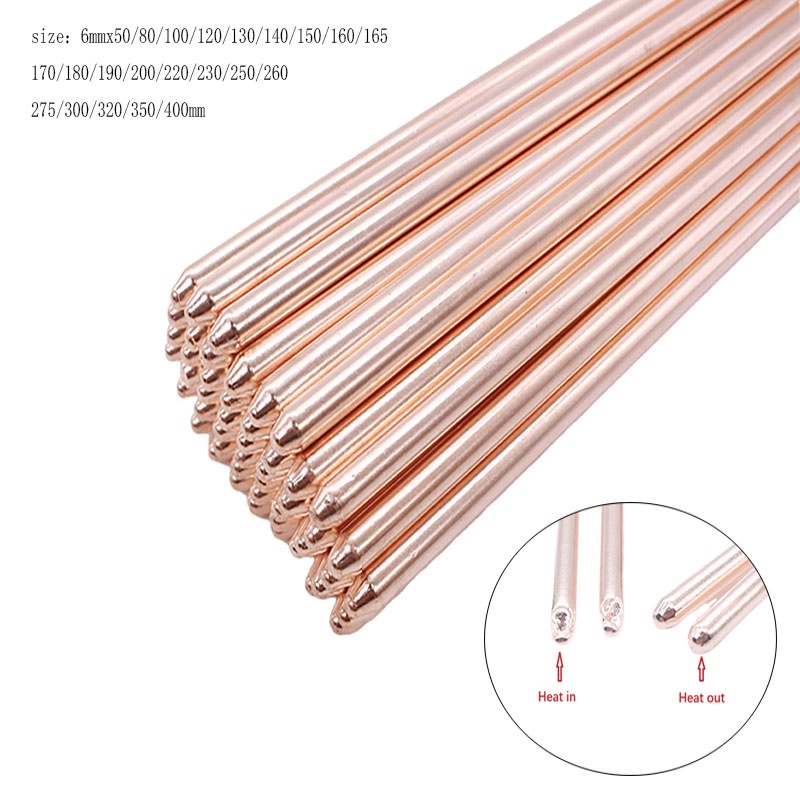 1pcs 50-400mm length 6mm diameter copper radiator heat pipe notebook ...