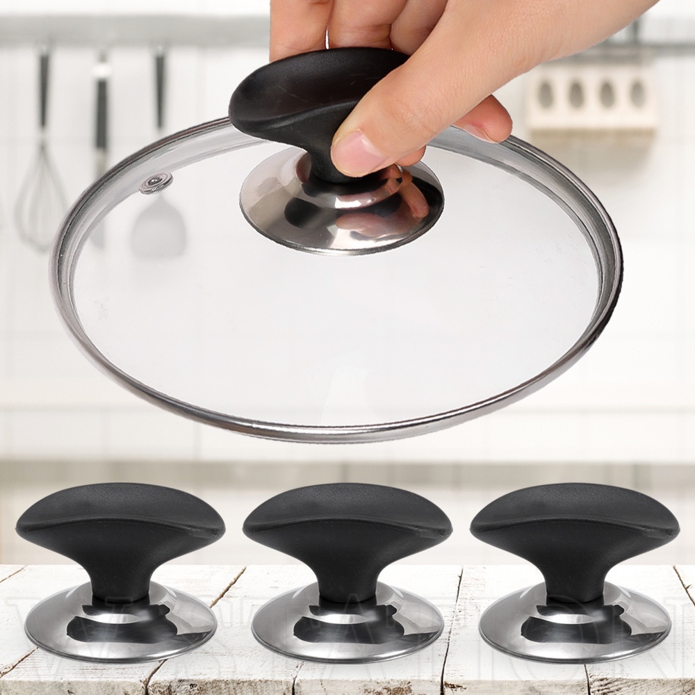 Universal Stainless Steel Black Pot Lid Handle / Replacement Pan Lid ...