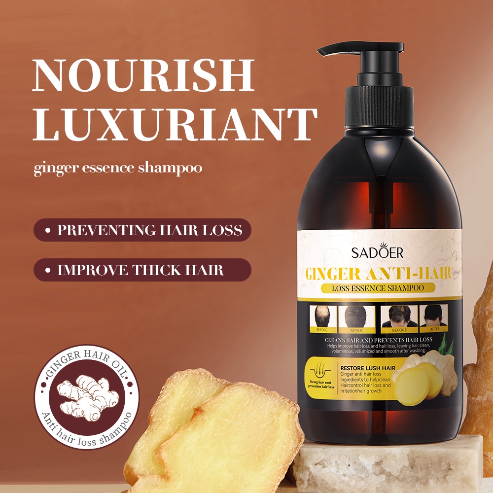 Rorec Sadoer Ginger Anti Hair Loss Essence Shampoo Restore Lush Hair