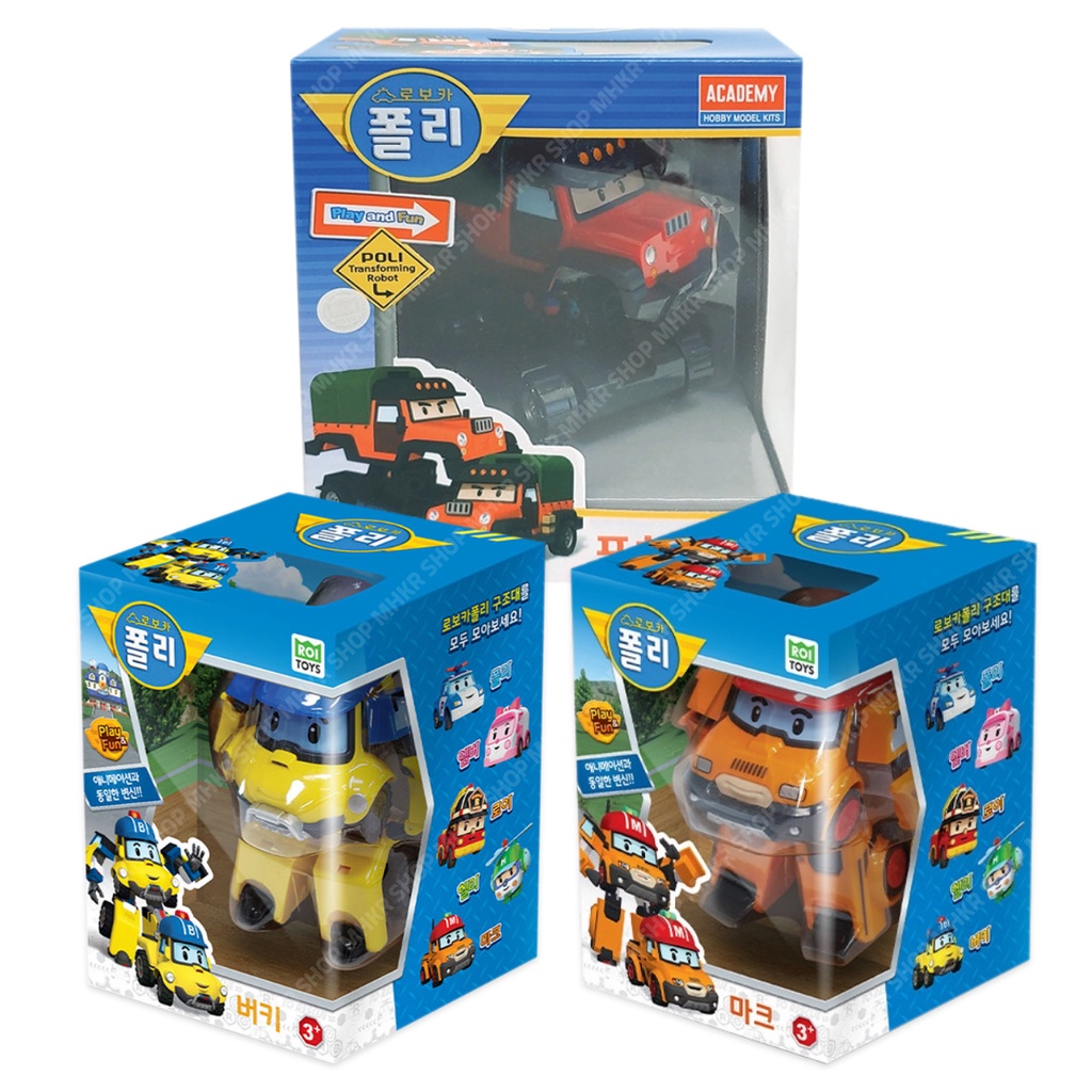 ROBOCAR POLI Transformation Robot Toy 4 Inch Mountain Rescue Team ...