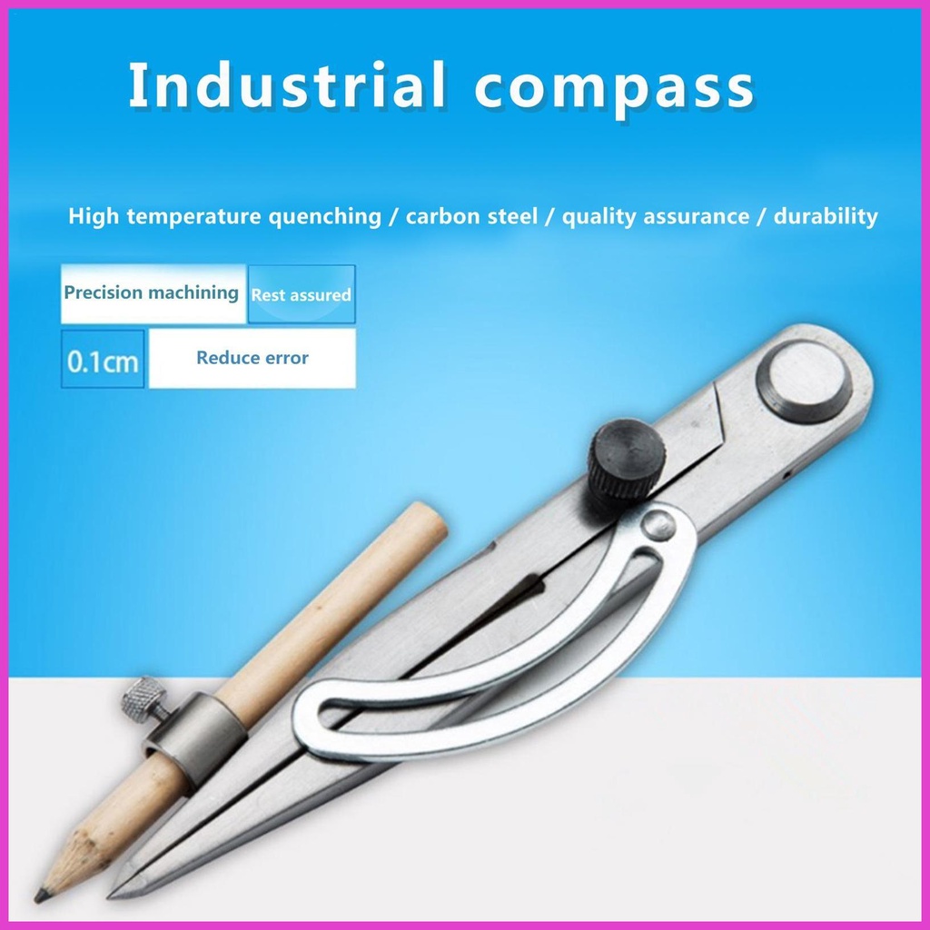 Woodworking Compass Metal Wing Divider Tool with Pencil Holder ...