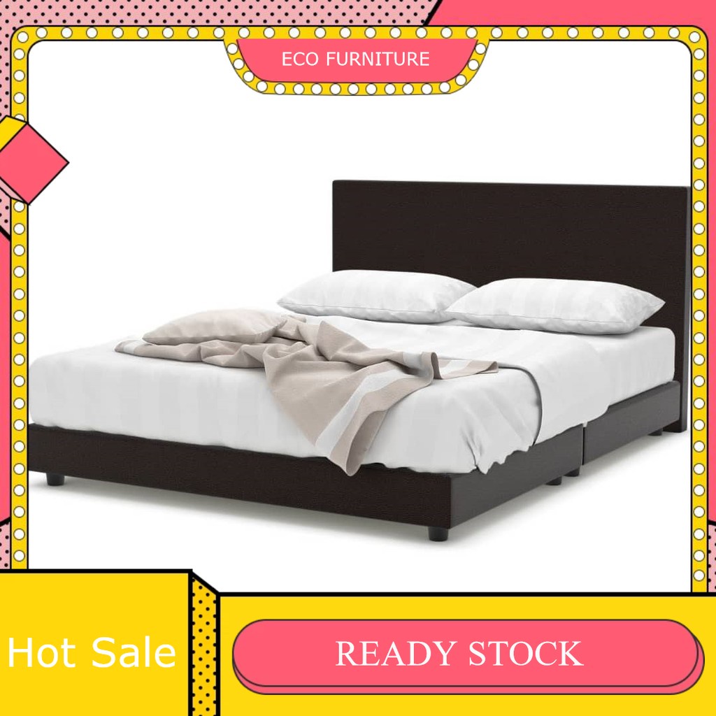 Katil Kulit PVC Divan Katil King Tambah Foam TIlam | Shopee Malaysia