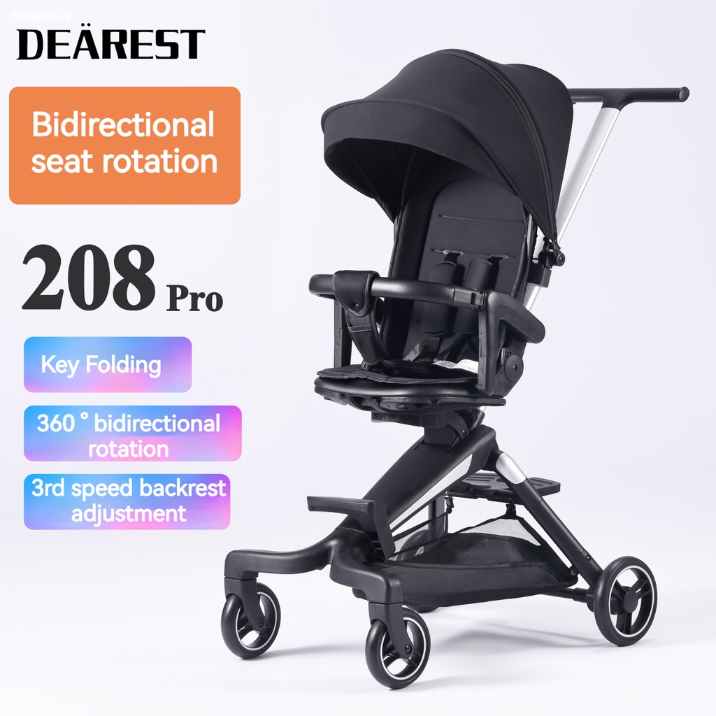 Stroller, Baby Landscape Stroller, High Baby Stroller, Folding Cart ...
