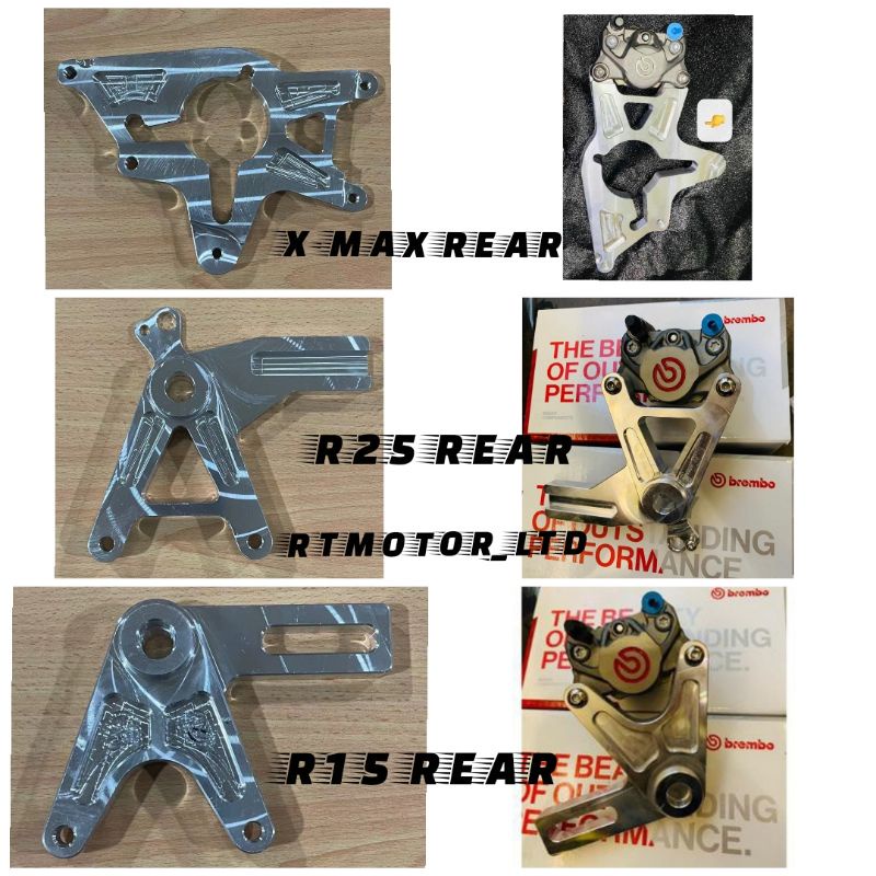 R25 / XMAX / R25 P34 2POT REAR CALIPER BRACKET P34 2POT REAR CALIPER ...