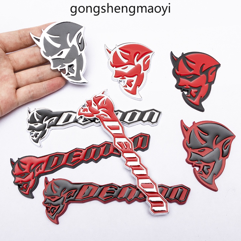 3D metal Hellcat SRT Demon Emblem Car Sticker for Dodge Charger ...