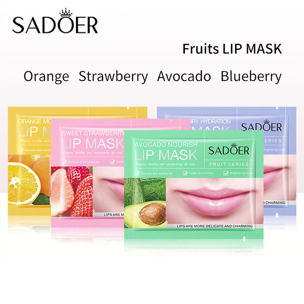 SADOER Fruit Series Lip Mask Hydrating Moisturizing Brightening Lip ...