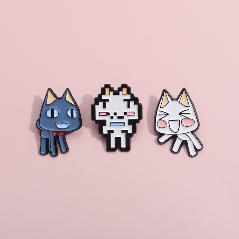Funny Toro Inoue Kuro Inoue Cat Enamel Pin Brooches Kawaii Cat Brooches ...