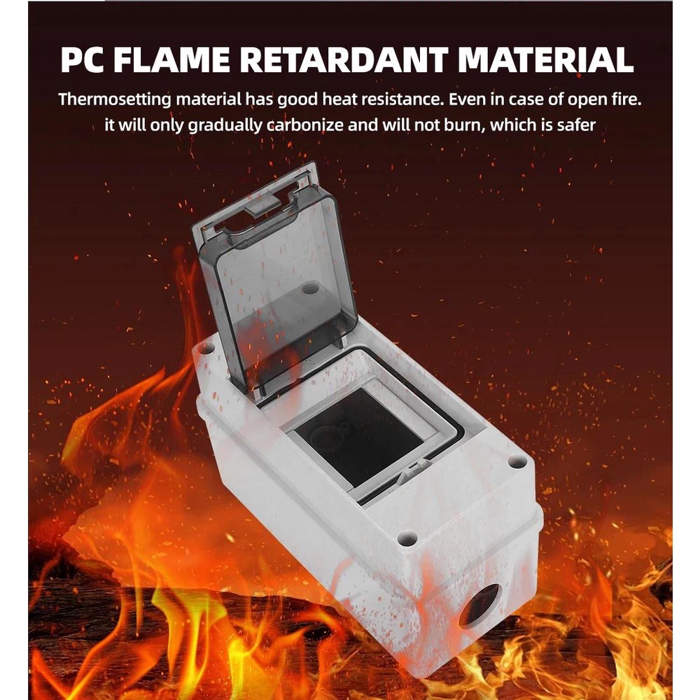 IP65 Waterproof Electric Distribution Box AC DC Solar Circuit Breaker ...