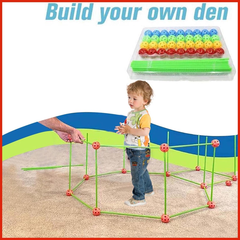 Fort Making Kit Indoor Fort Builder for Kids DIY STEM Toy to Build a ...