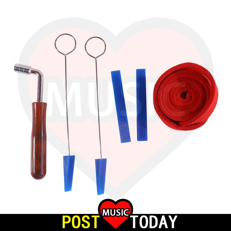 Piano tuning tools 6-piece set tuning board hand block fork stop stick ...