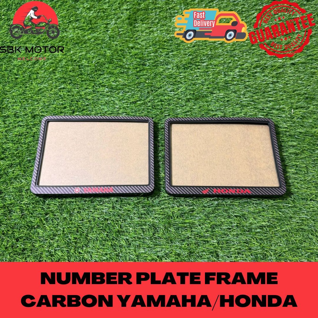 🔥【SBK MOTOR】Bingkai Papan Nombor Karbon Motor | Carbon Plate Frame ...