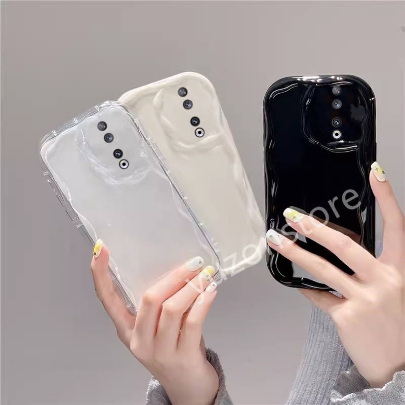 Wave Shape Soft Casing For Honor X7b X8b X6a X7a Thicken Tpu Glossy