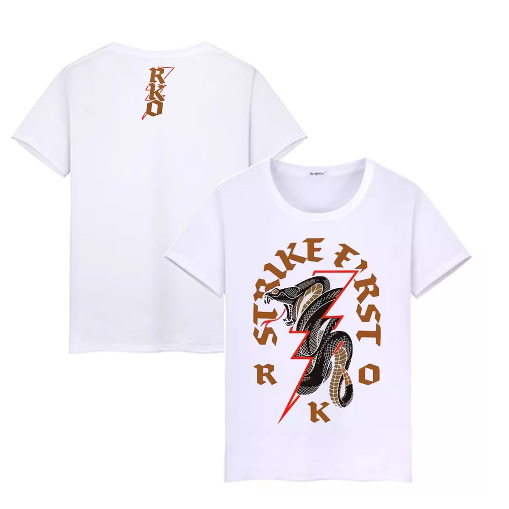 WWE Snake Randy Orton RKO Wrestling T-shirt Cotton Loose Round Neck ...