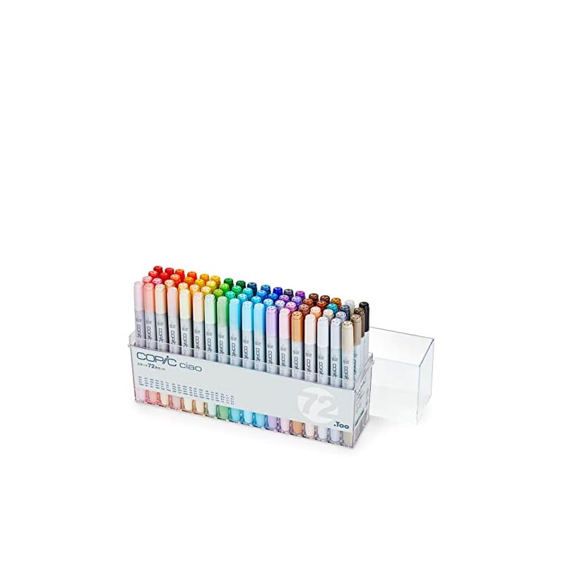 Too Copic Ciao Start 72-color set, made in Japan, multicolor ...