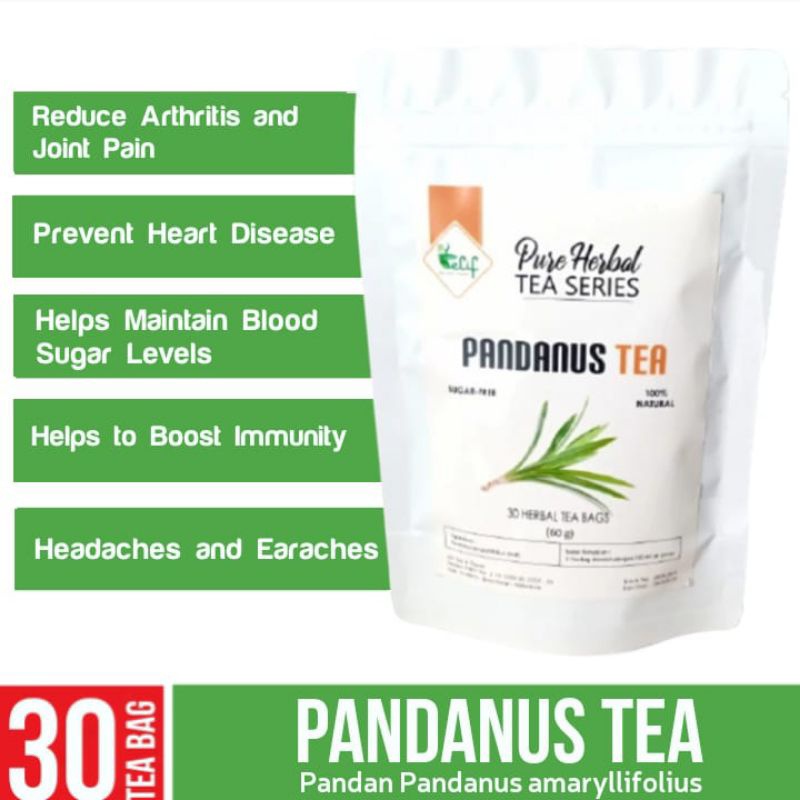 ELIF TEA Pandanus Tea | Pandan Tea | Teh Daun Pandan | Pure Herbal Tea ...