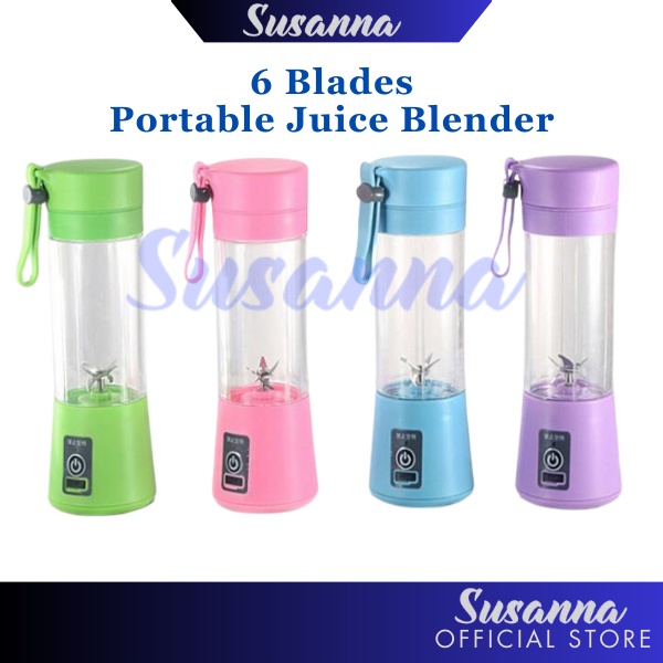 Susanna 380ml Portable Juice Blender Pembancuh Jus USB Rechargeable ...