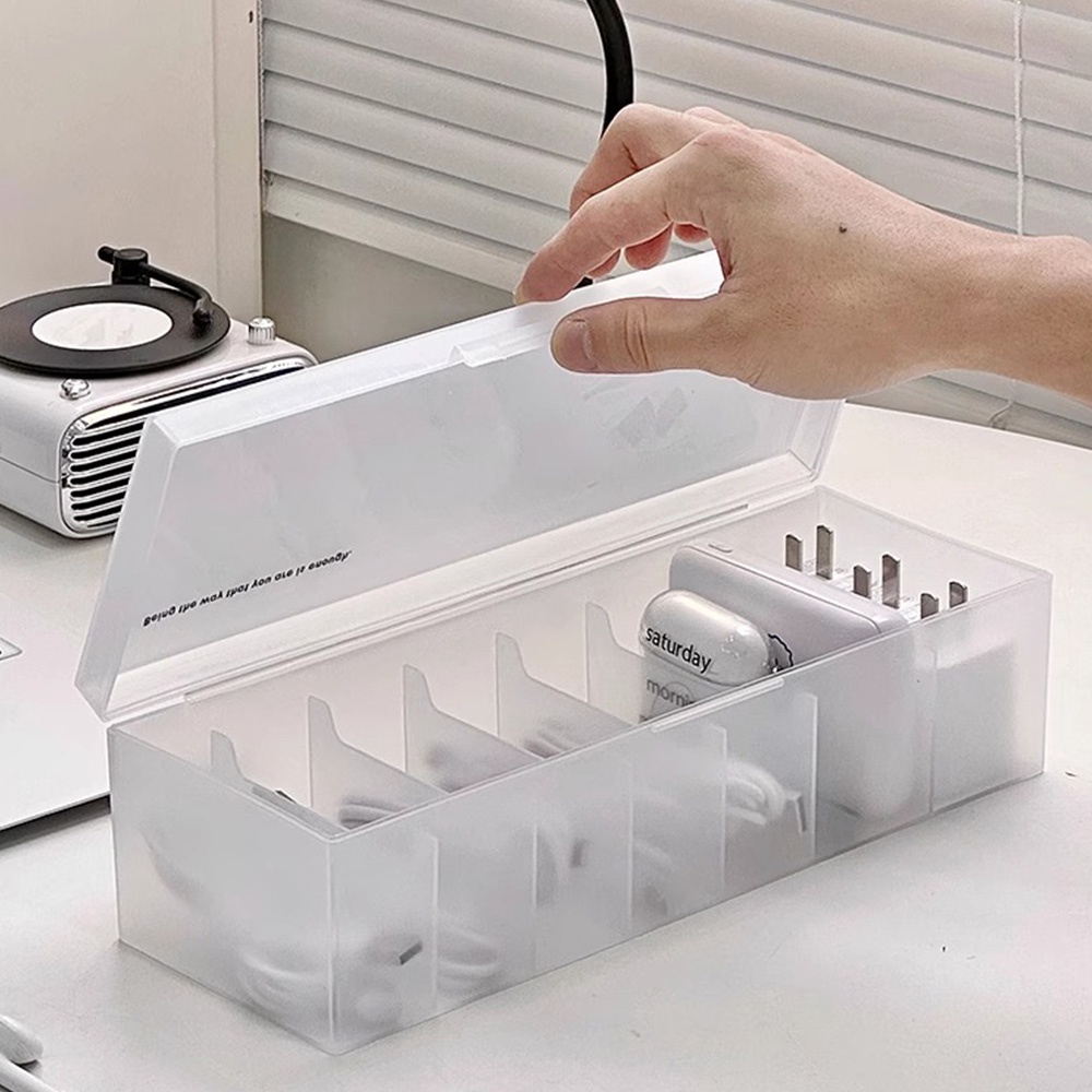 Data Cable Storage Box Cable Storage Box Transparent Plastic Data Line ...