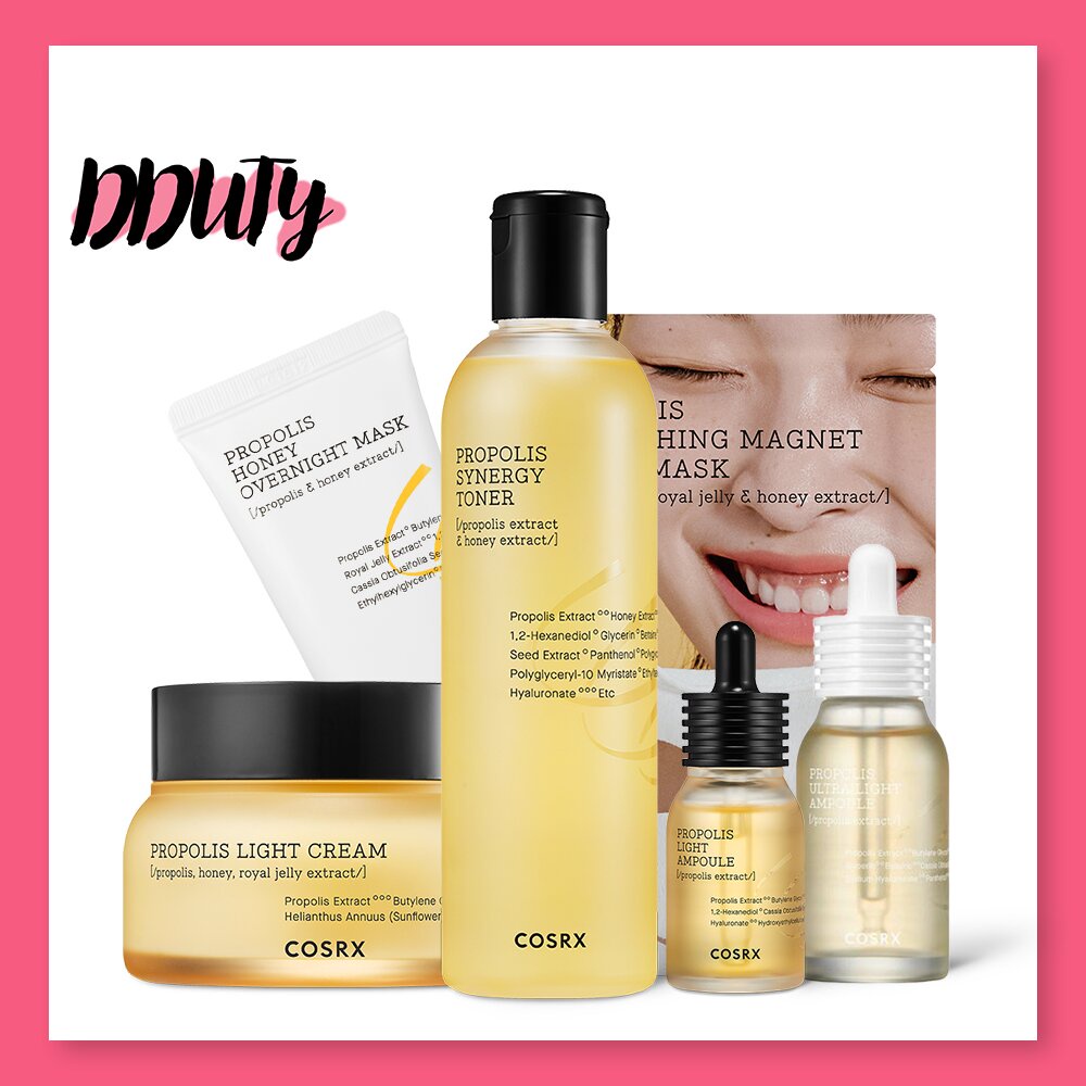 COSRX Full Fit Propolis Collection(Honey Overnight Mask, Light Ampoule ...