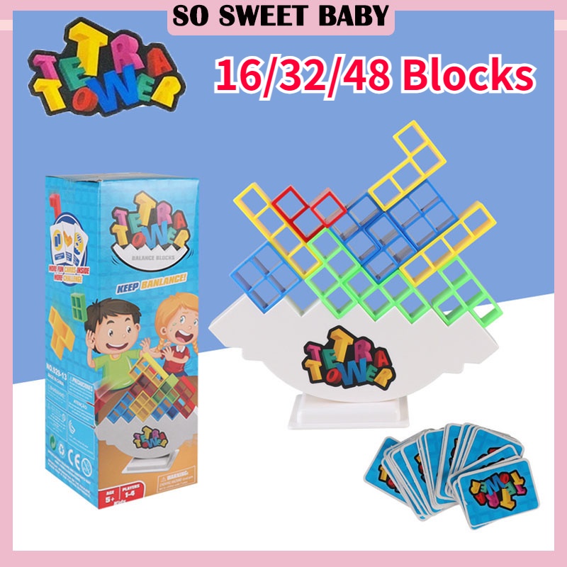 Tetris Tower Game Colorful Tetris Balance Toy Stacking Block Stack ...