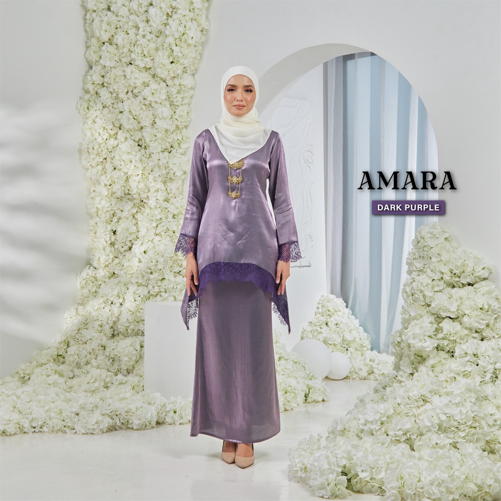 ADEL Amara Plus Size Baju Kurung Moden Muslimah Dewasa Premium Shimmer Lace Koleksi Raya 2024 ...