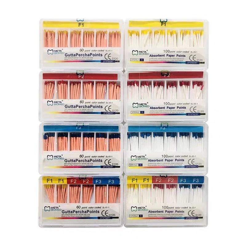 Dental Gutta Percha Points Absorbent Paper Points Tips F1 F2 F3 F1-F3 ...