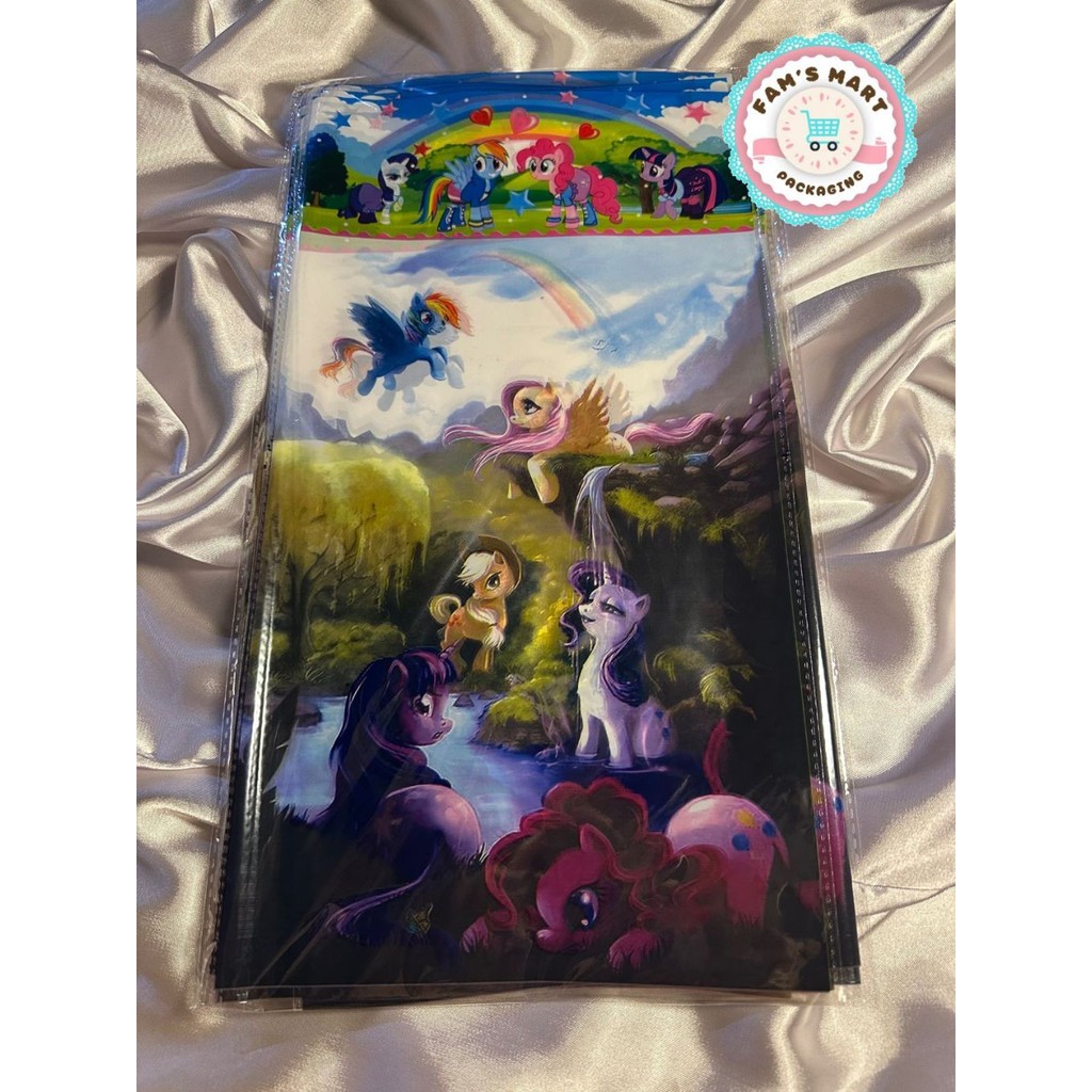 Plastic Little Pony Character Birthday / Plastic Snack Gift / Opp Party ...