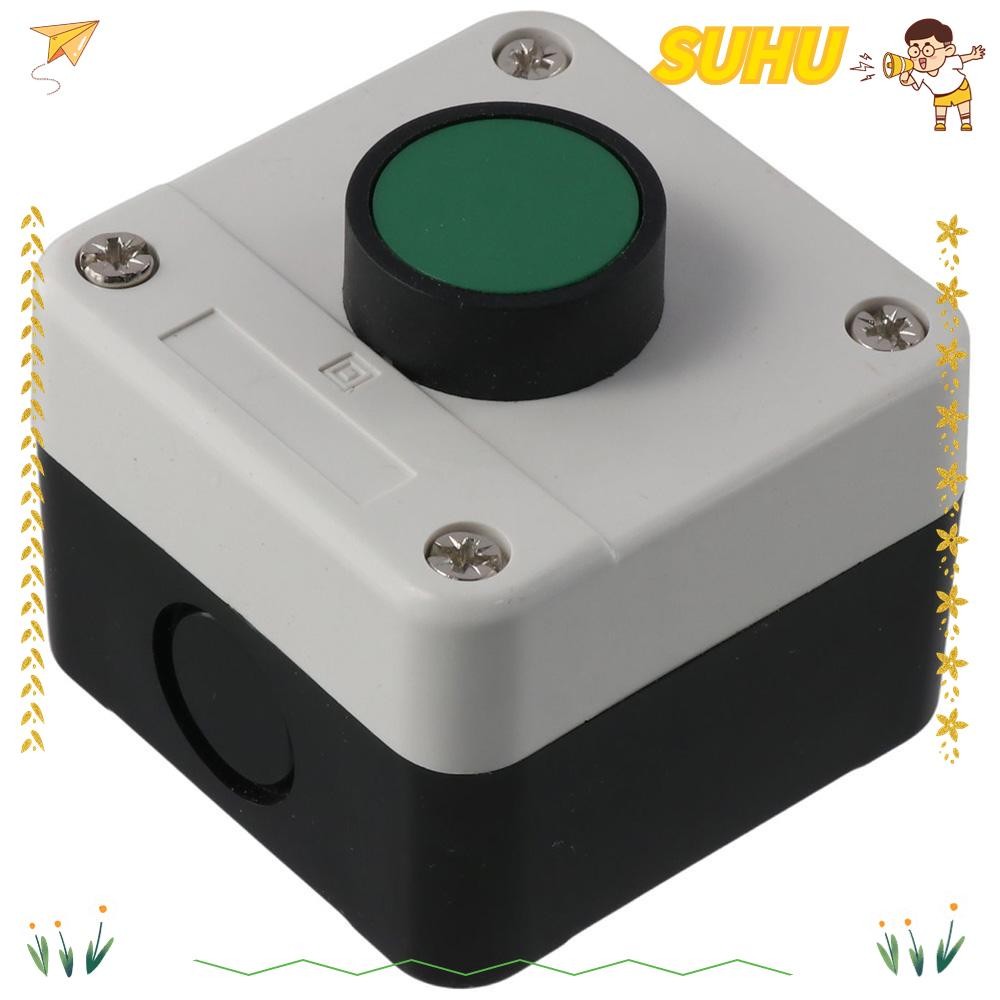 SUHU Momentary Switch, One Button Control Weatherproof Push Button Switch, Easy Installation ABS ...