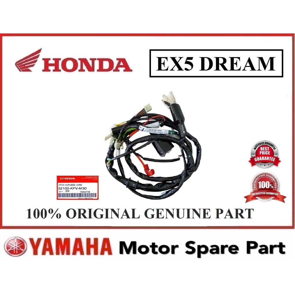 100% ORIGINAL EX5 DREAM WIRING SET HARNESS WIRE SET EX5DREAM EX5-DREAM ...