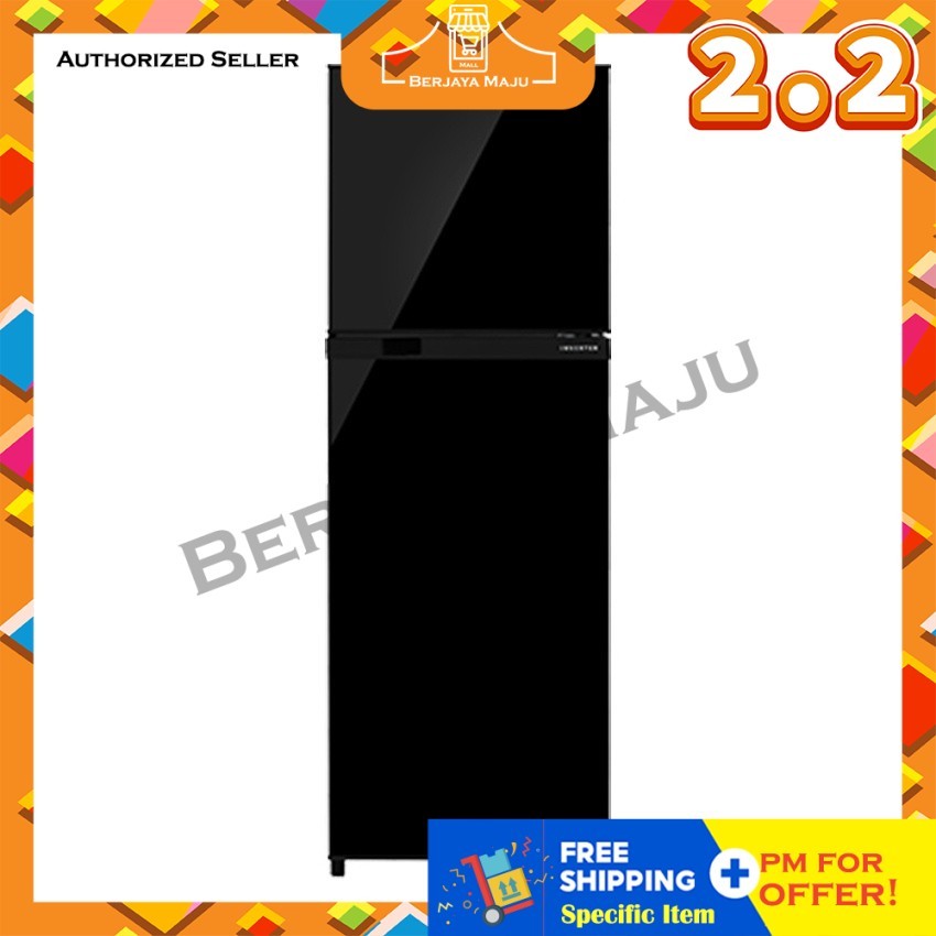 Toshiba 252L 2 Door Inverter Refrigerator GR-A28MU(UK) (Urban Black) | Shopee Malaysia