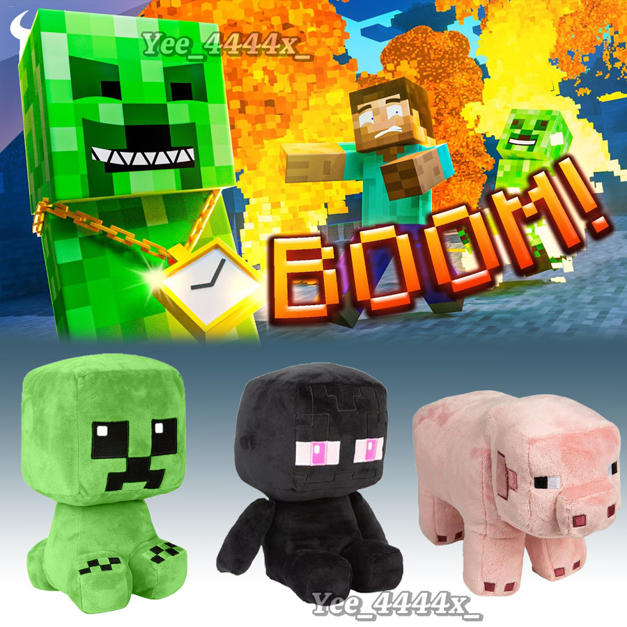 Minecraft Creeper Plush Doll Game peripheral Creeper plush doll Green ...