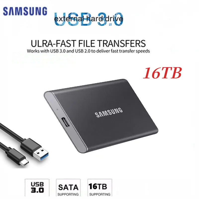 External Hard Drive SSD Storage Portable Memory Stick USB3.0 typeC 1TB ...