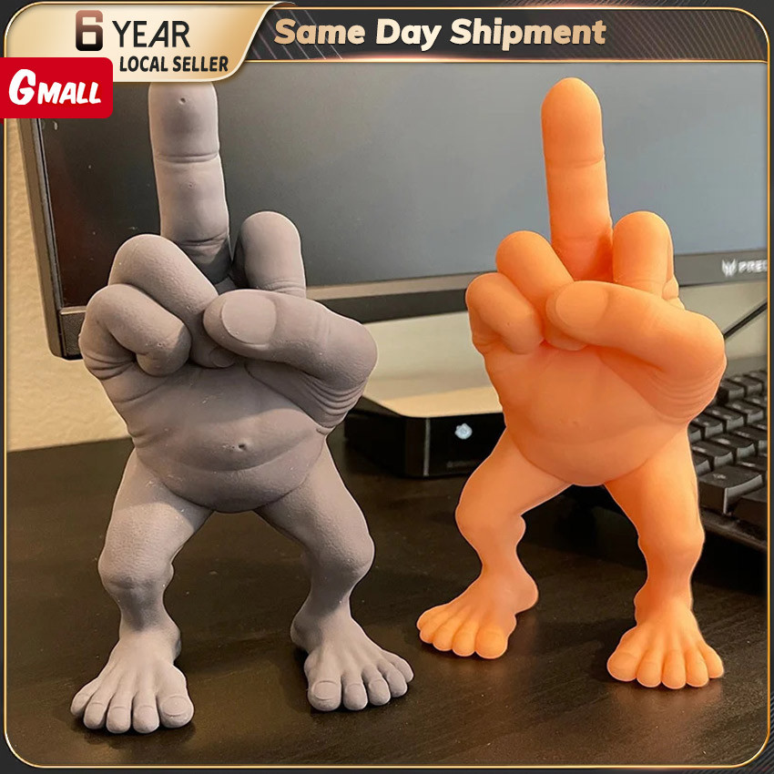 Middle Finger Desktop Ornaments 3d Printed Finger Figure with Legs ...
