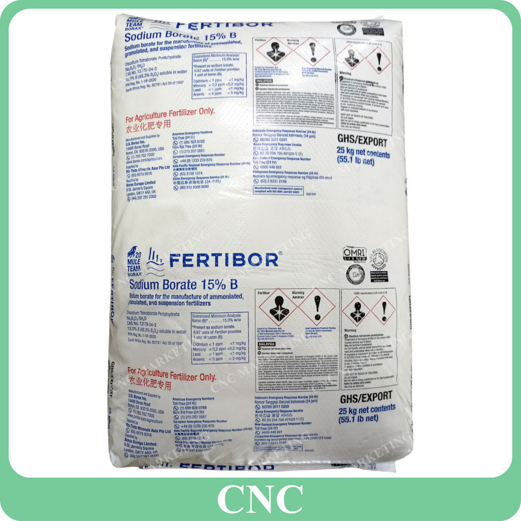 Fertibor 25KG 15% Boron USA Sodium Borate Disodium Tetraborate ...