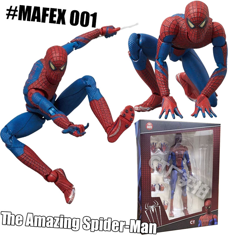 CT SpiderMan Action Figure The Amazing Spider-Man MAFEX 001 Andrew ...