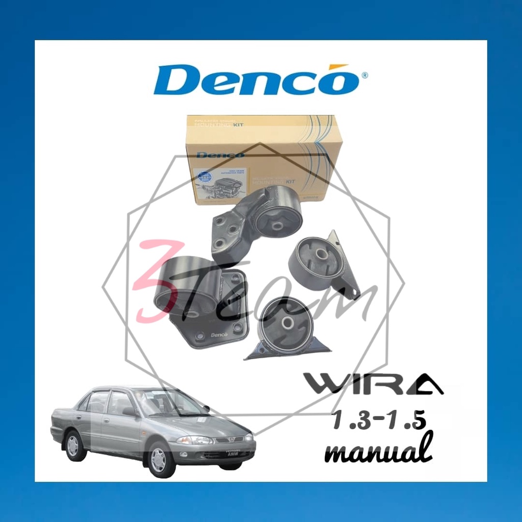 Denco Proton Wira Satria 1.3 / 1.5 [Manual] Engine Mounting Kit Set ...