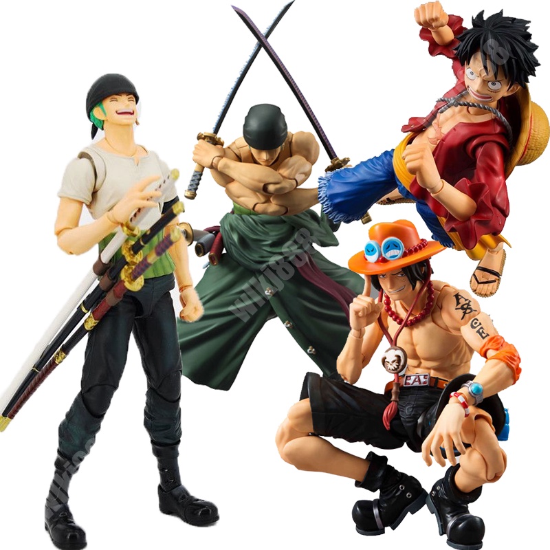 18cm SHF One Piece Luffy Ace Santōryū Zoro Action Figure | Shopee Malaysia